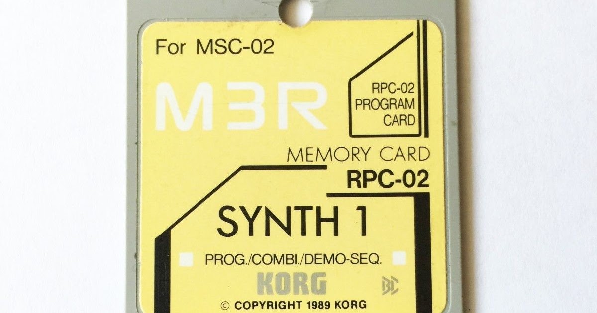 MATRIXSYNTH: KORG M3R Sound Cards