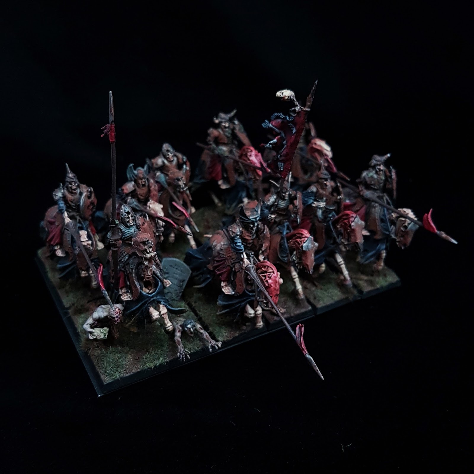 Vampire Counts Black Knights and Zombie Dragon / Dread Abyssal WIP