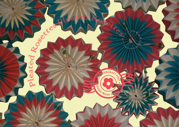 The Papercraft Post: Pleated Rosette Ornament Tutorial