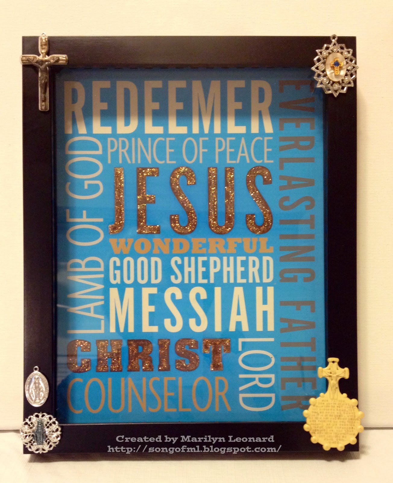 ~ Marilyn's Crafts ~: Jesus Subway Art - Shadow Box