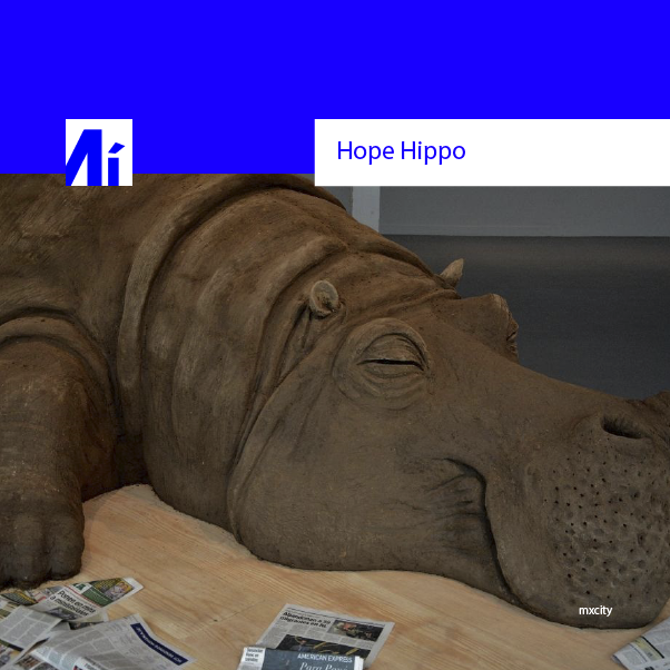 ¡Hope Hippo, la replica de un hipopotamo de tamaño real!