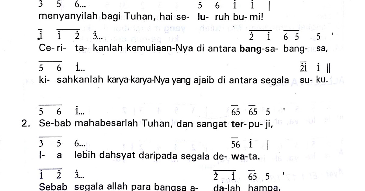 belajar mazmur: MAZMUR 96 - TAHUN A