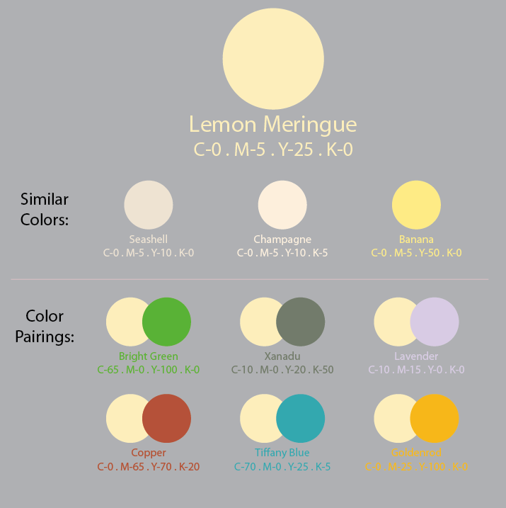 Ideas by Andrea: Color of the Week - Lemon Meringue