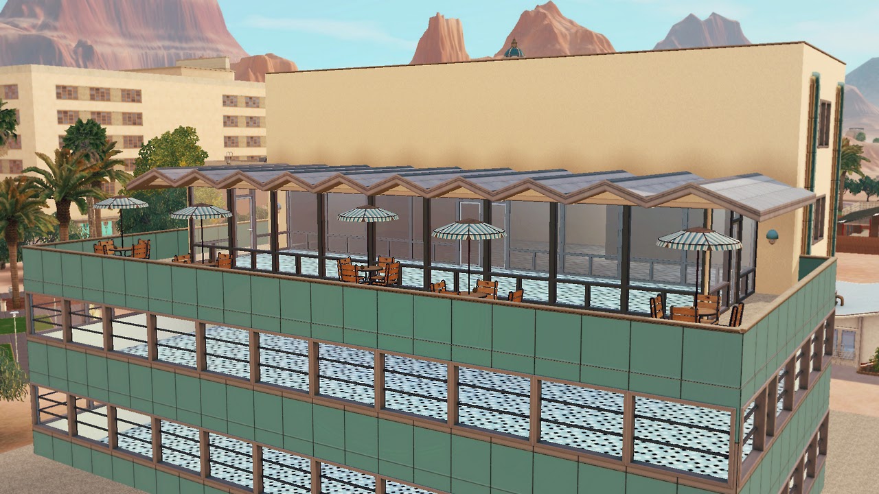 My Sims 3 Blog: Fort Smith Office Building (Shell) by Blitzgal