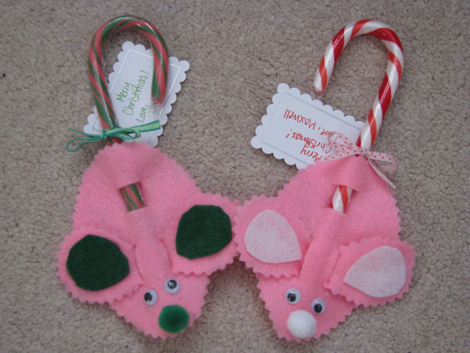 Making Merry Memories: Class Gift - Candy Cane Mice