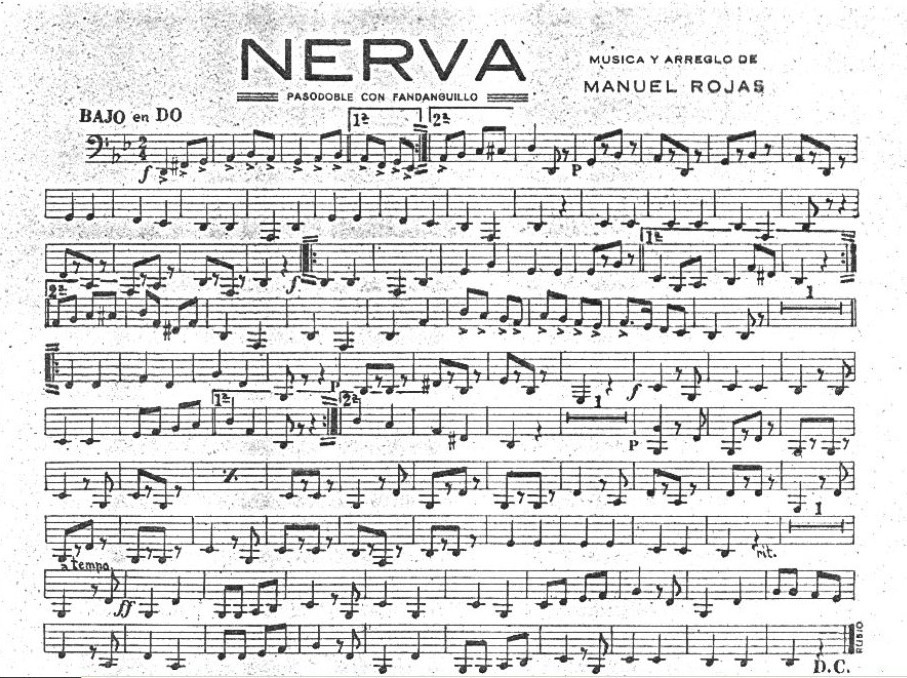 adoramos la musica: PARTITURA DEL FAMOSO PASODOBLE "NERVA"