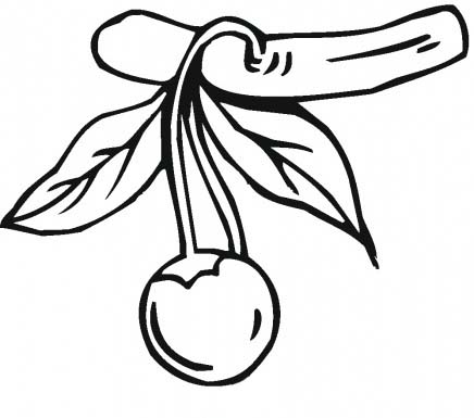 Coloring Sheet Of Fruits On The Tree | Color Udin