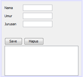 Pemrograman Java : Cara getText dan setText Pada Java GUI