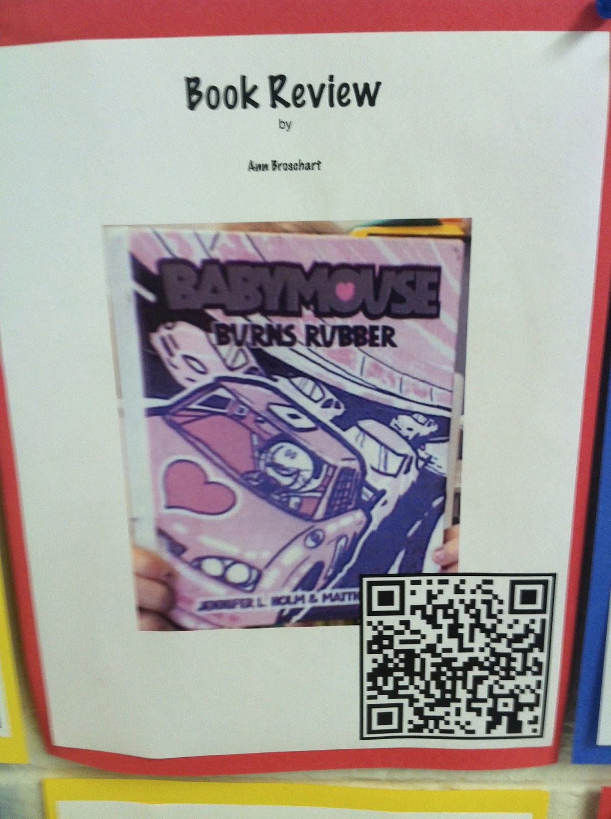 HZN165 : Day 68: 3rd Grade QR Code Book Reviews