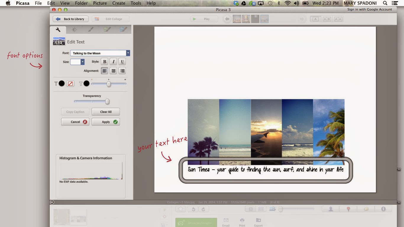 Pies Etc.: Photo Tutorial: Making a banner collage for your blog