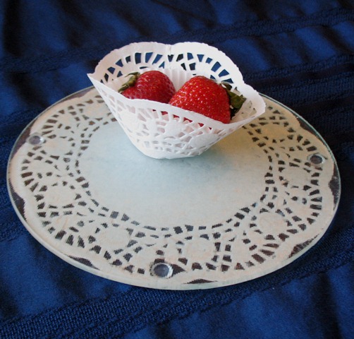 Crafty Butt: DIY Glass Doily Cheeseboard