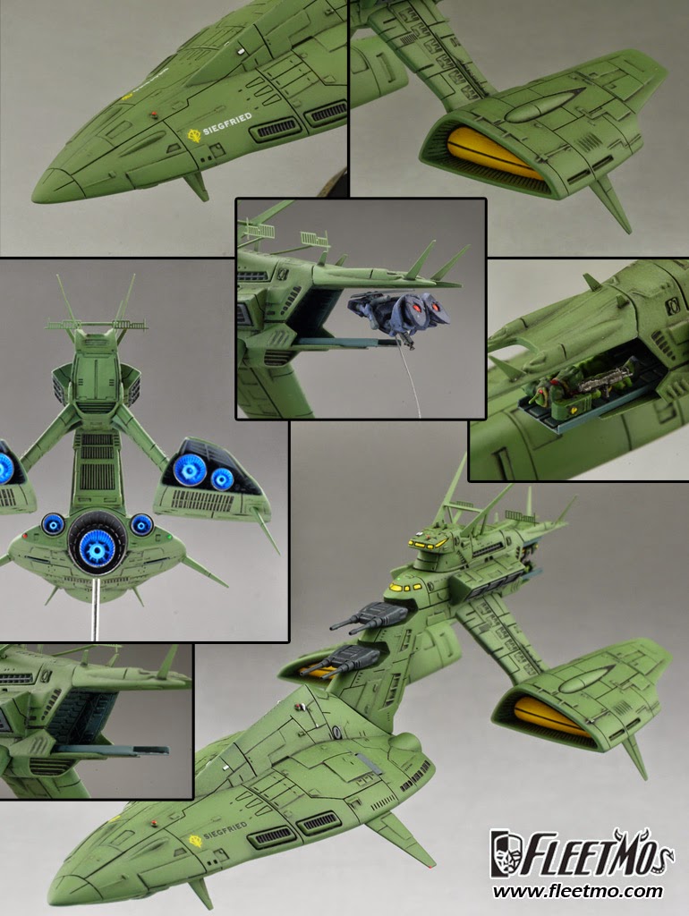 GUNDAM GUY: 1/1700 Fleetmo Scratchbuild Series U.C. 0080 Zeon Fleet ...
