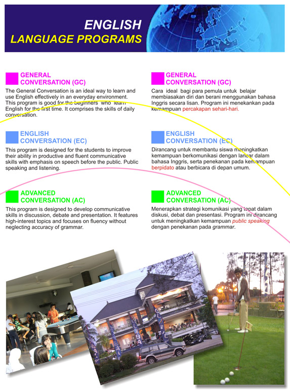 Global English Language Center: PROGRAMS
