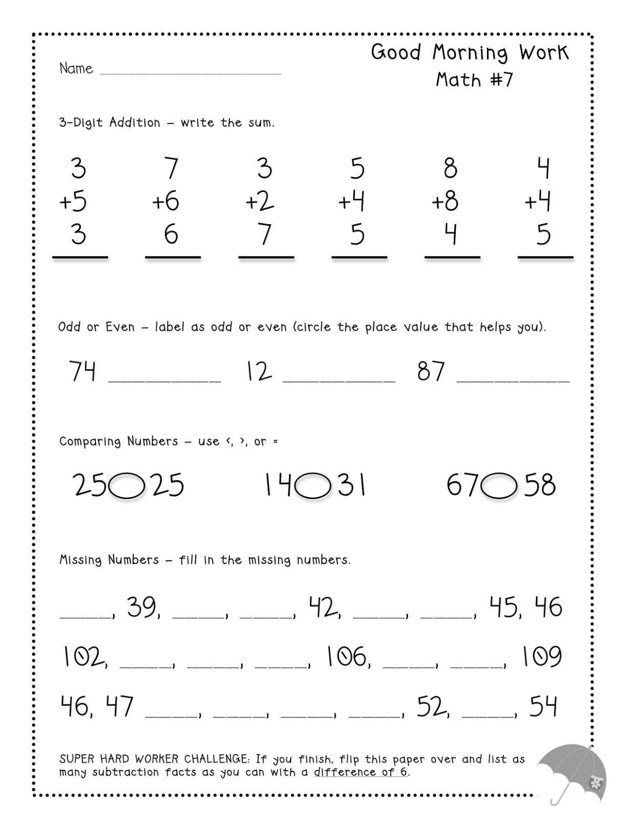 FIVE FOR FRIDAY + MORNING WORK FREEBIE - Teacher Idea Factory