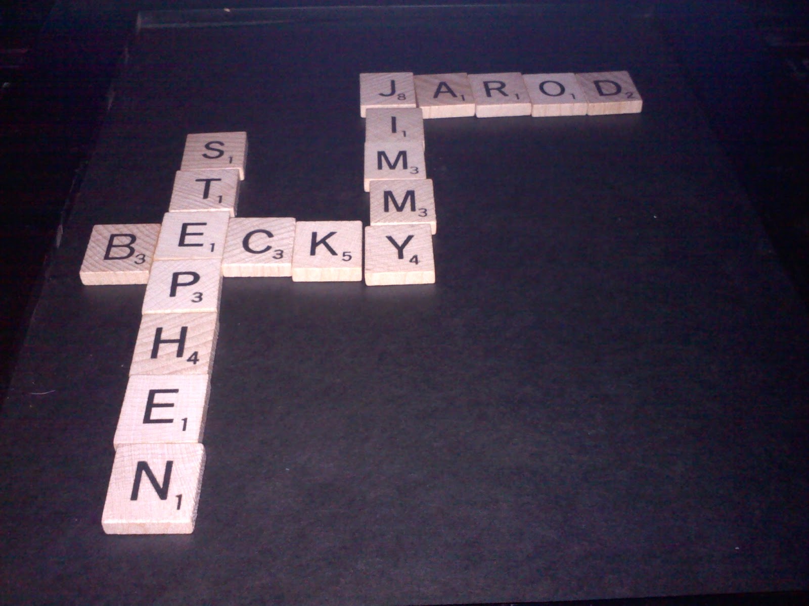 Broken Pencils Are Pointless: Thrifty Thursday - Scrabble Family Portrait