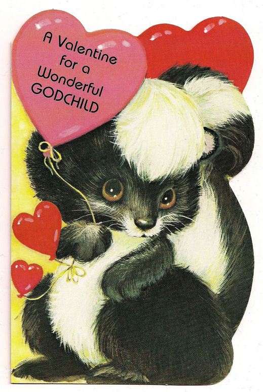 PowerOfBabel: Love Stinks: The Skunk Valentine Card