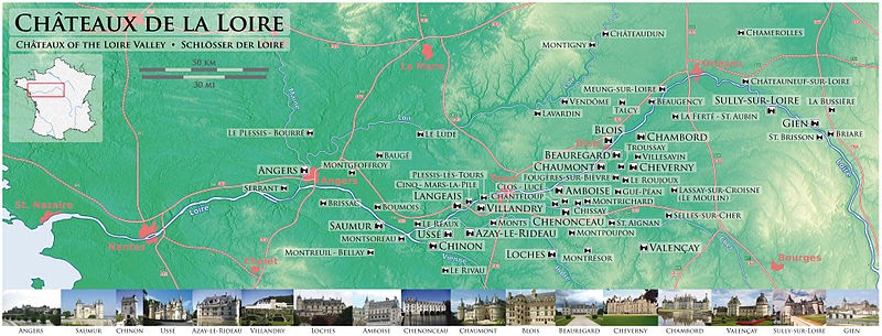 Tô indo para a França: O Vale do Loire e seus castelos