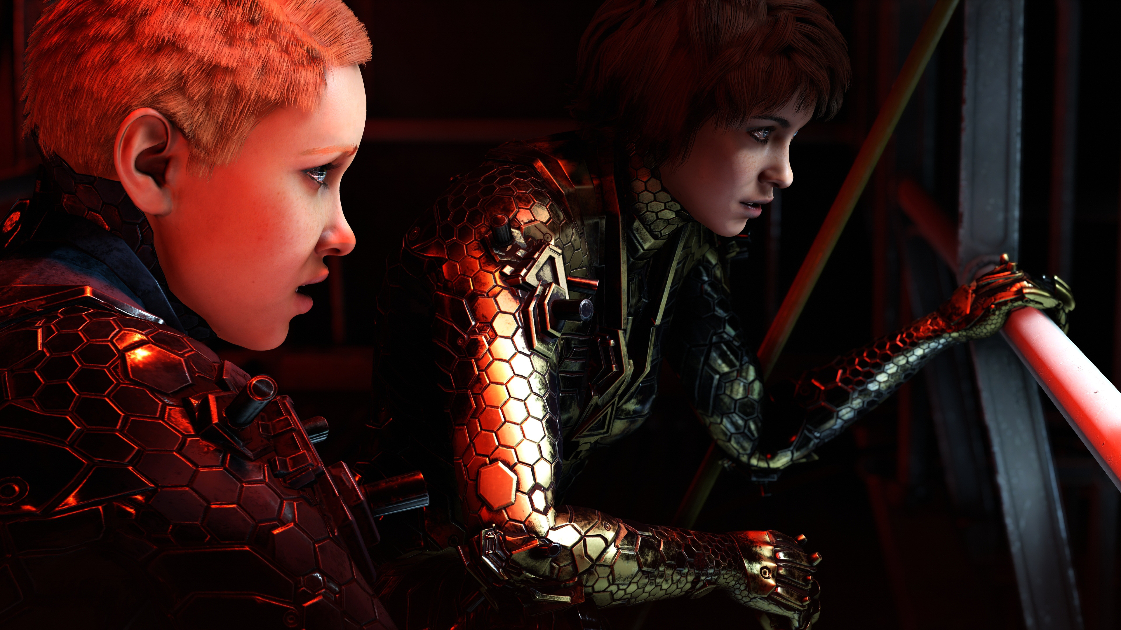 Wolfenstein: Youngblood, Jessica and Sophia Blazkowicz, Power Suits, 4K ...