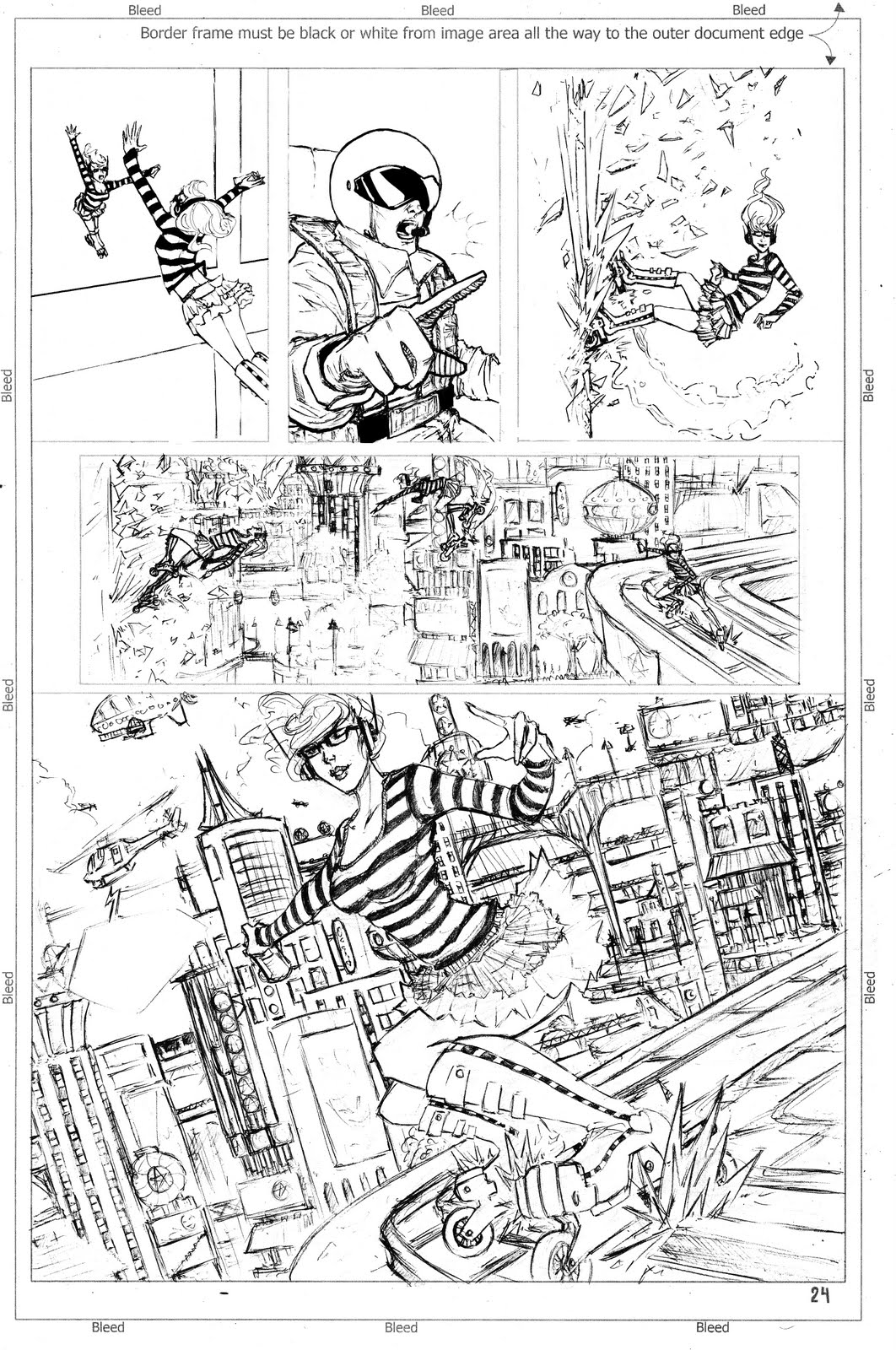 NOIR: Meanwhile 2 page comic