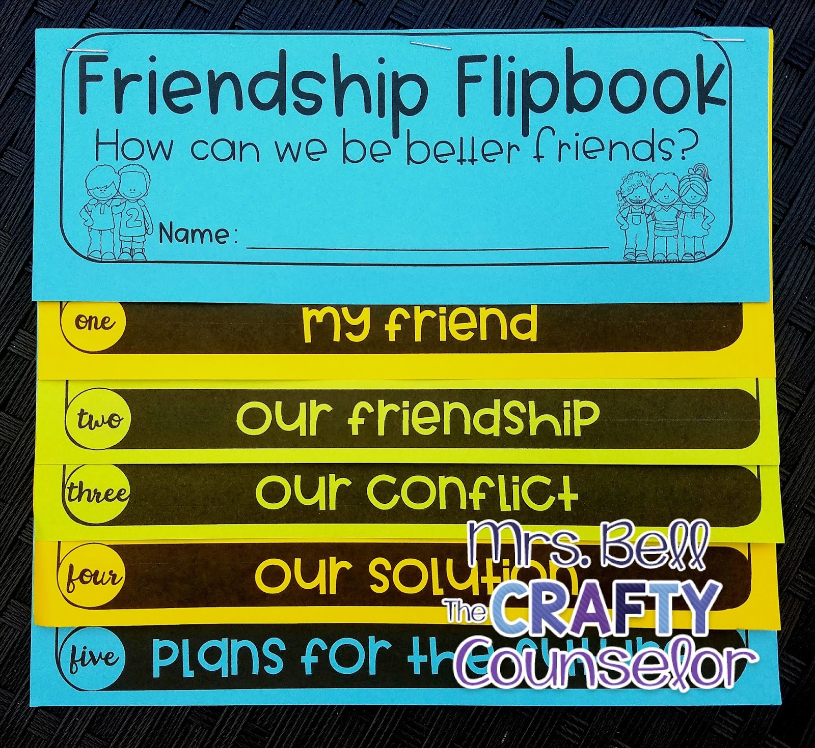 Friendship Flipbook - Mrs. Bell The Crafty Counselor