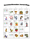 Dishing It Out K-2: November and December Journal BINGO