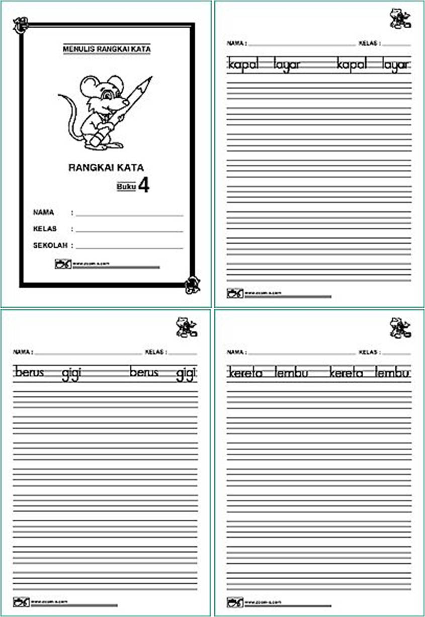 Menulis Rangkai Kata | i-Cikgu | Bahan Bantu Mengajar