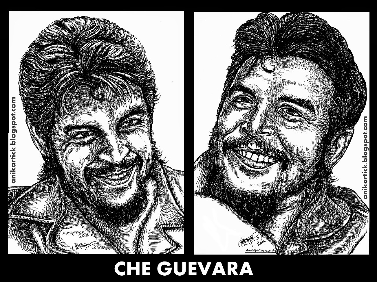 CHENNAI Animation Artist ANIKARTICK SKETCHES: CHE GUEVARA - Ernesto CHE ...