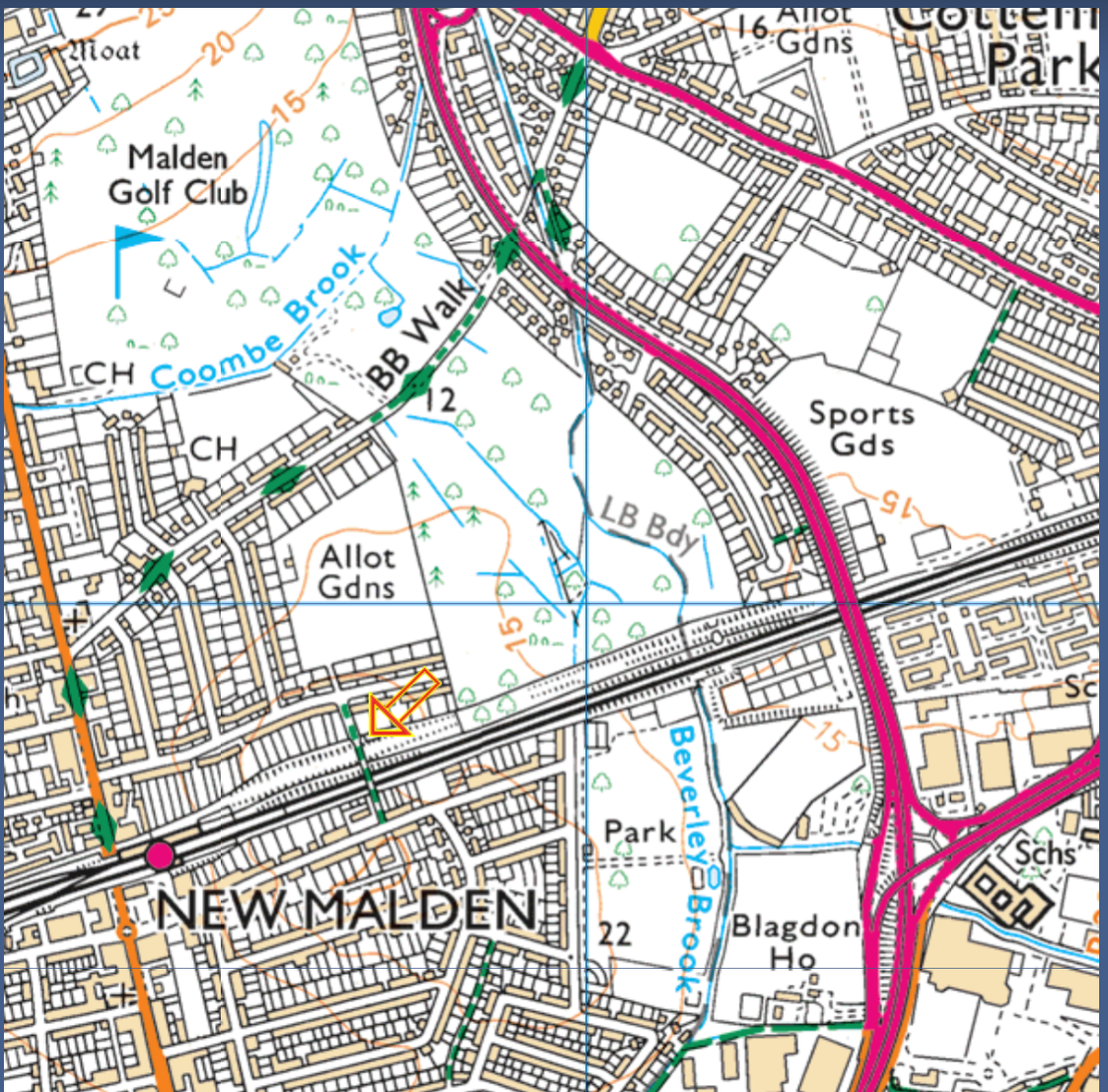 Beverley Brook and the Thames Water Pipe Track