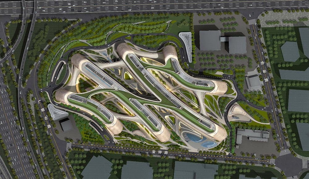 Design Sky SOHO In Shanghai, China by Zaha Hadid Architects