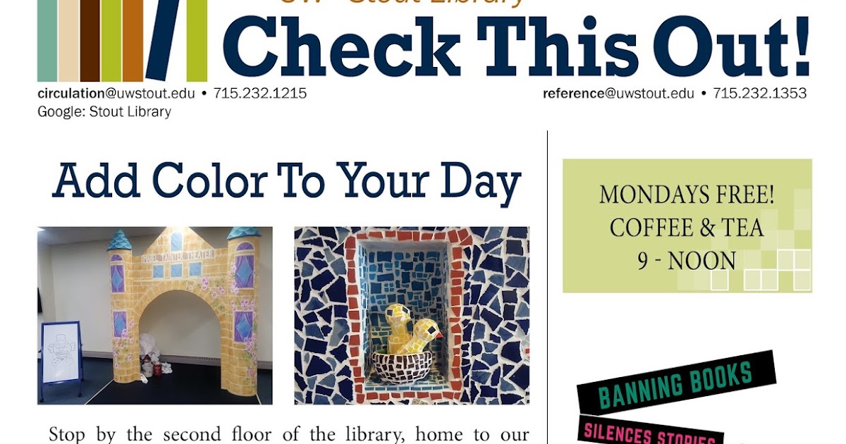 UW-Stout Library News: Check This Out! September 2018