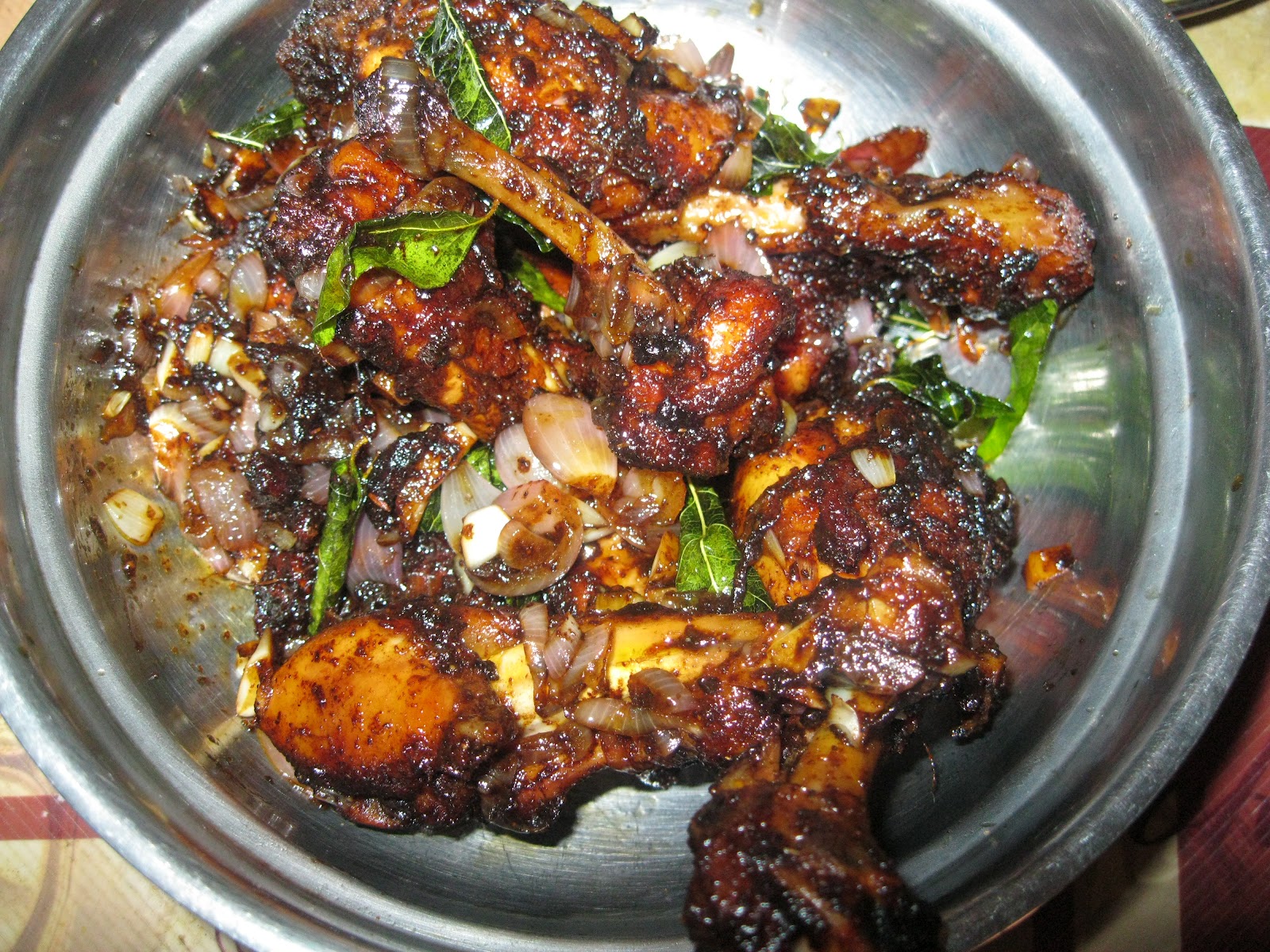 Amrita's kitchen: Fried black pepper chicken