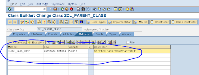 SAP TECH: Global Class : Inheritance
