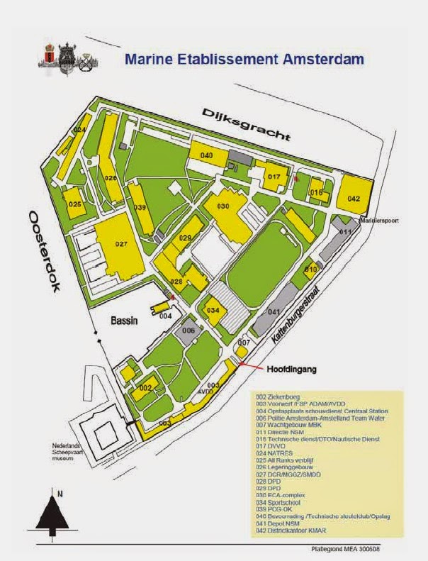 Marineterrein Amsterdam: Gebouwen met nummers Marineterrein Amsterdam
