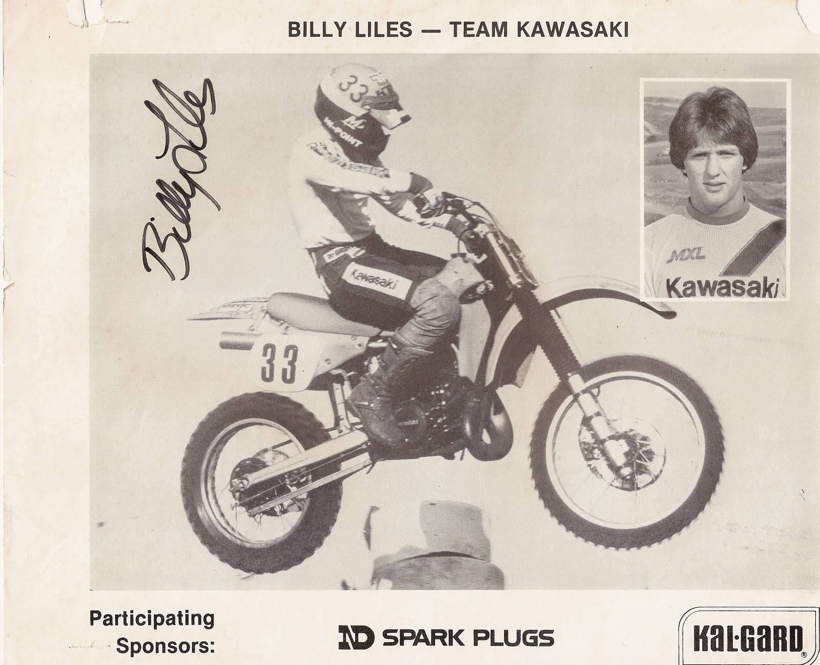 Tales from the Scott Haraldson Motocross Archives: Billy Liles Autograph