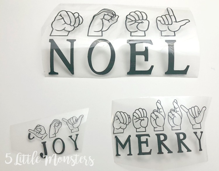 5 Little Monsters: ASL Christmas Crafts