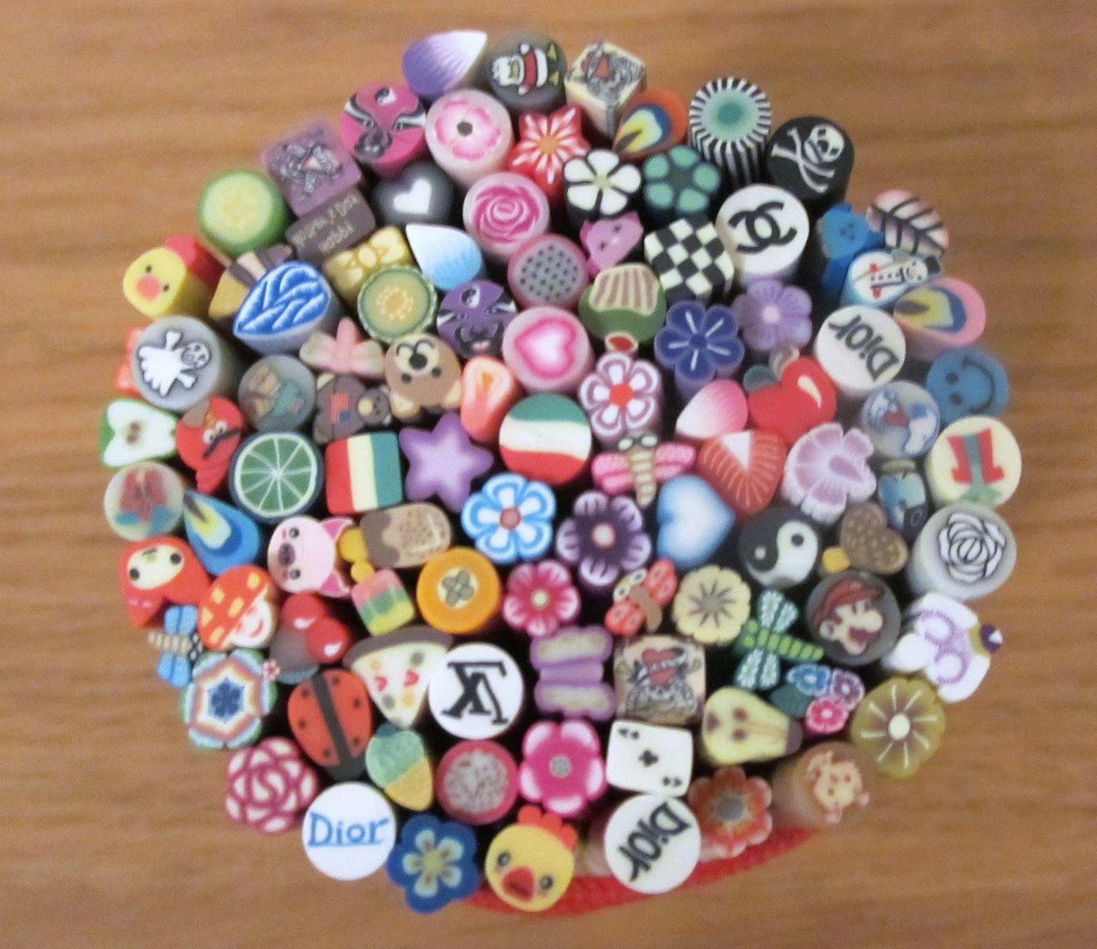 A little bit of everything....: 3D Fimo Nail Art Tutorial