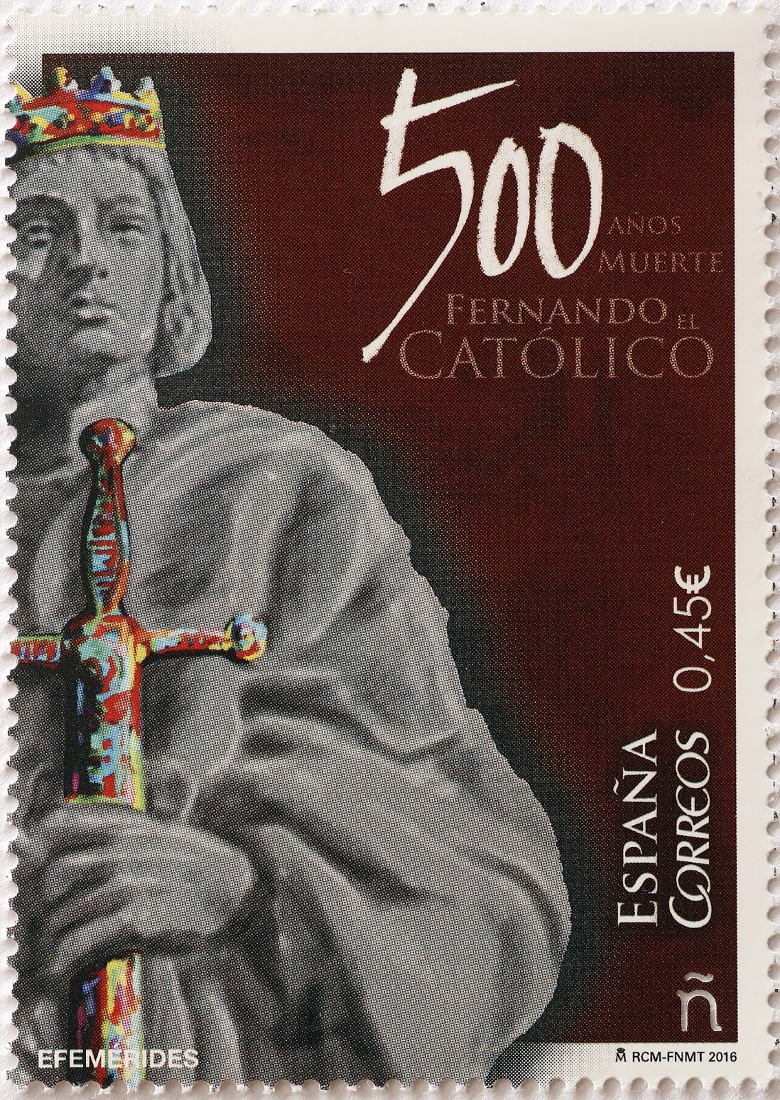 Sellos de Filatelia de España: SELLO | 500 AÑOS DE LA MUERTE DE ...