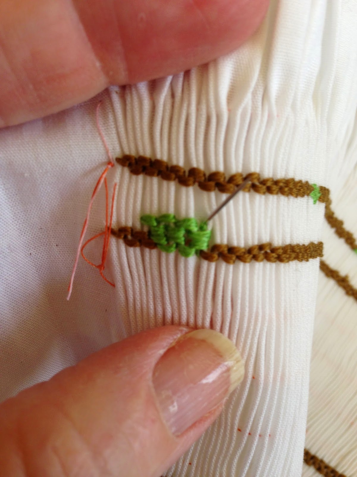 Ney Ney's Nest: Picture Smocking Tutorial-Part 2