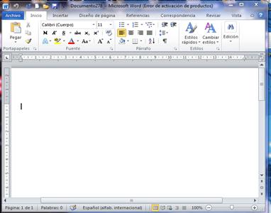 procesamiento de la informacion: microsoft office word