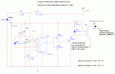 Build a Fly back Transformer Driver Circuit Diagram | Circuits Diagram Lab