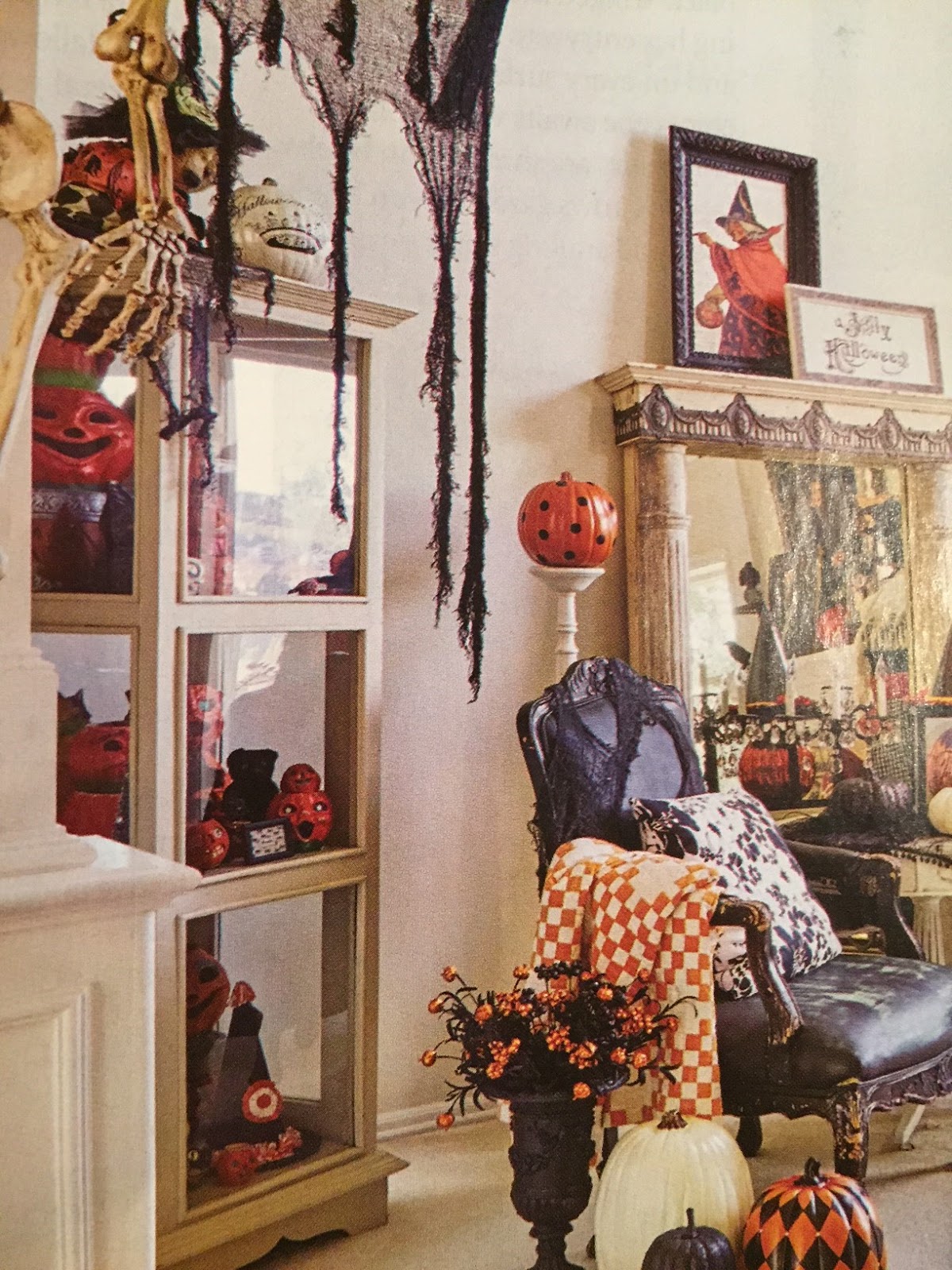 Vintage Halloween Collector: Beistle Witch Shown in Autumn Decorating ...