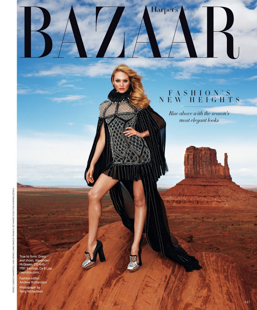 Candice Swanepoel – Harper’s Bazaar Magazine Magazine August 2013 ...