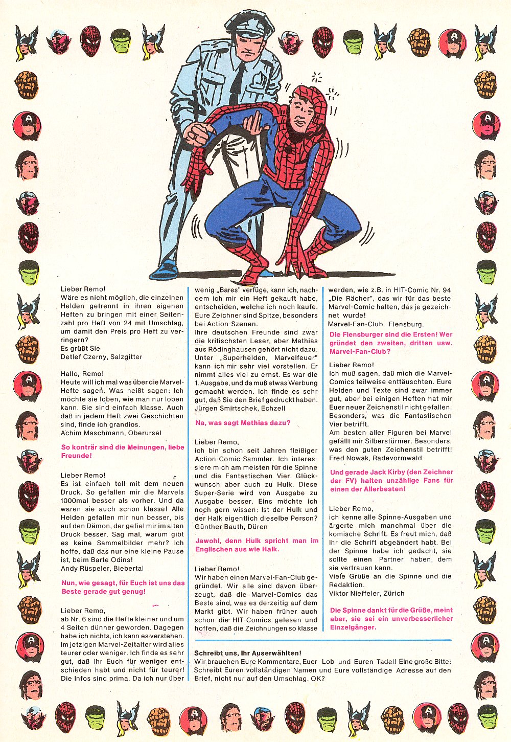 TALES FROM THE KRYPTONIAN: More of those old german Marvel comics