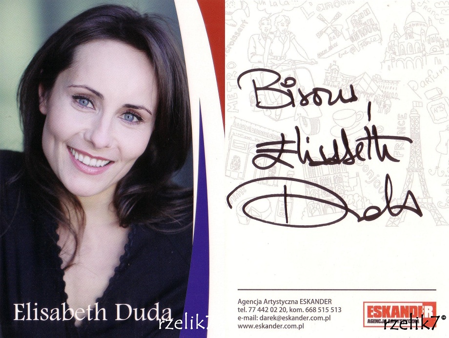 rzelik7 - autografy (autographs collection): Elisabeth Duda