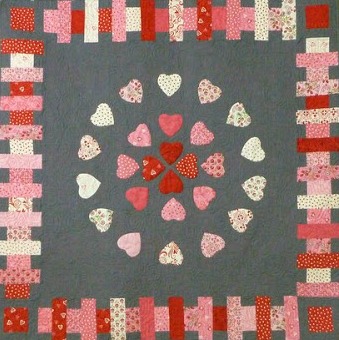 Tutoriales de Patchwork: QUILT CÍRCULO DEL AMOR