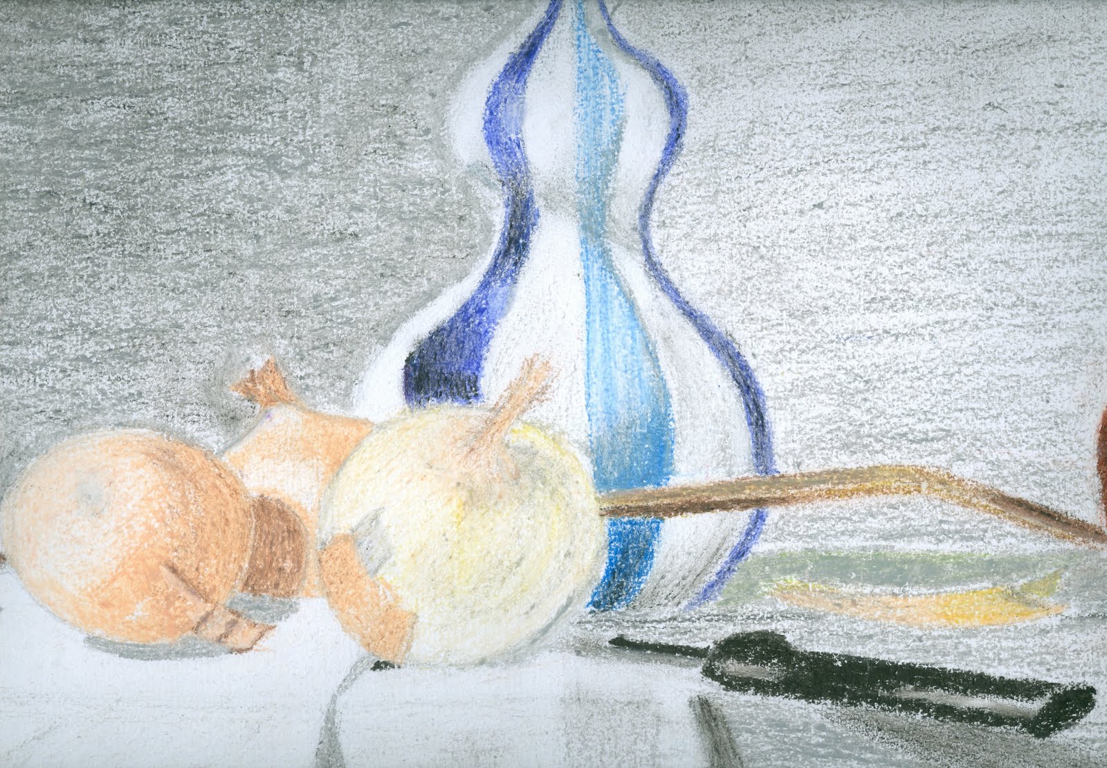 Portfolio: Rendering with oil pastels