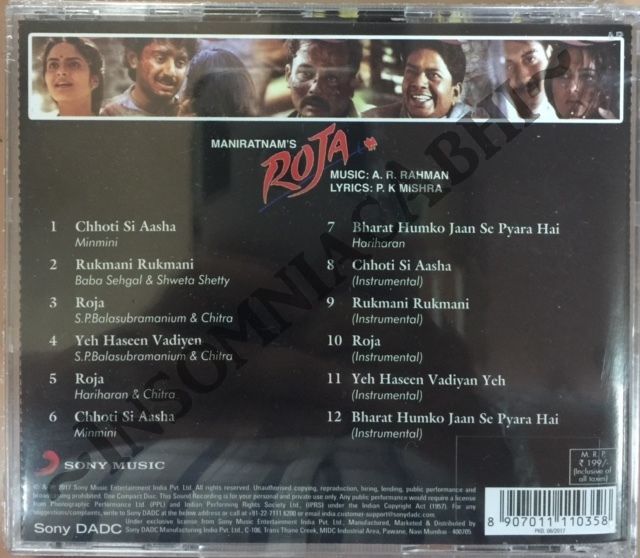 Roja (1992) | Hindi Soundtrack | CD-M4A-320KBPS-VBR