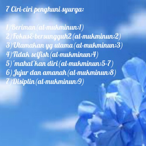 Darul Haris: Tujuh ciri-ciri penghuni Syurga..