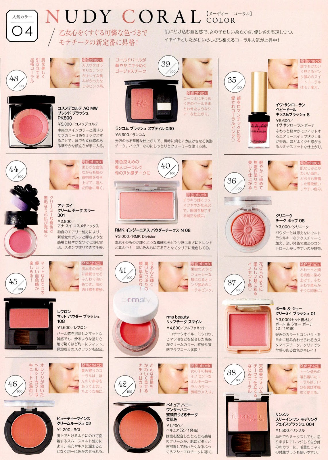 100 Photos About 100 Blushers [ So Lonely in Gorgeous ]