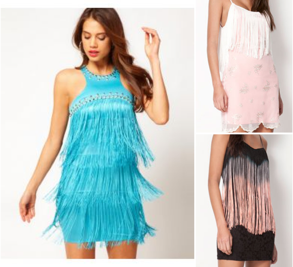 Vestidos con flecos - Imagui